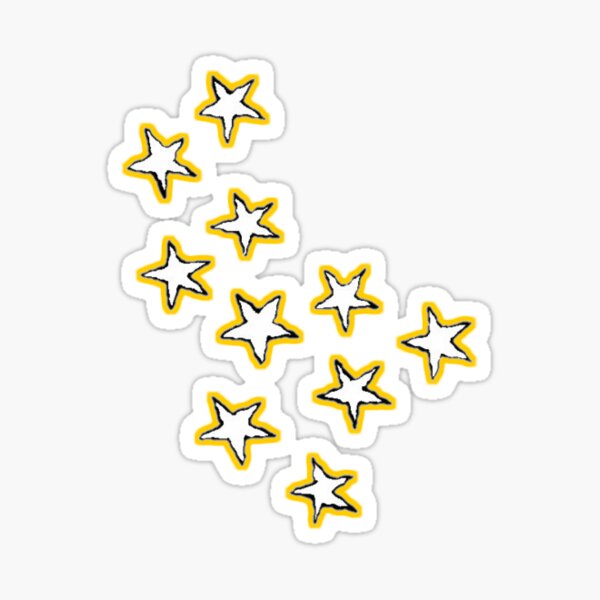 "Aesthetic Yellow stars sticker" Sticker by Eleanorjb11 | Redbubble