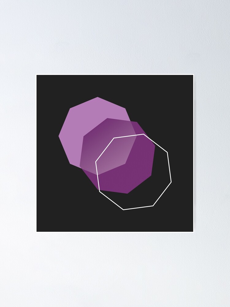 "Vectoral Purple Octagons - Vectoral 6 of 6" Poster for Sale by ...