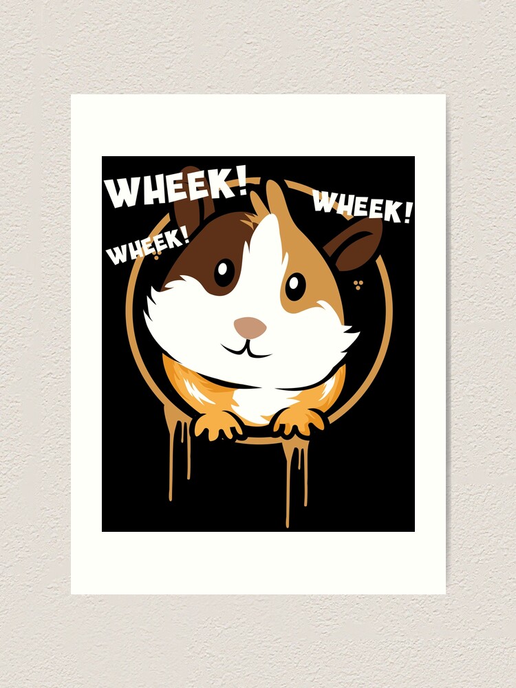 "Love Guinea Pigs Wheek Love This graphic Wheek Wheek" Art Print by ...