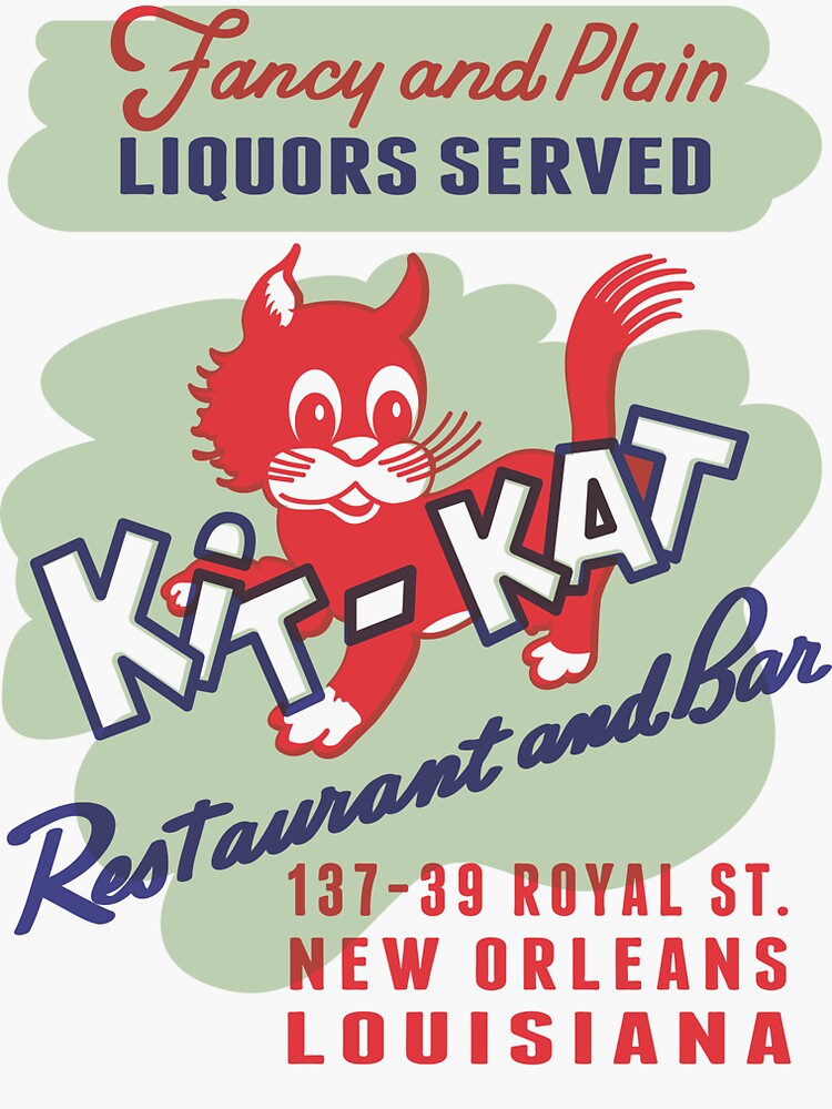 "Kit-Kat Restaurant" Sticker for Sale by MStyborski | Redbubble