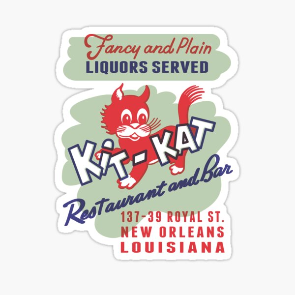 "Kit-Kat Restaurant" Sticker for Sale by MStyborski | Redbubble