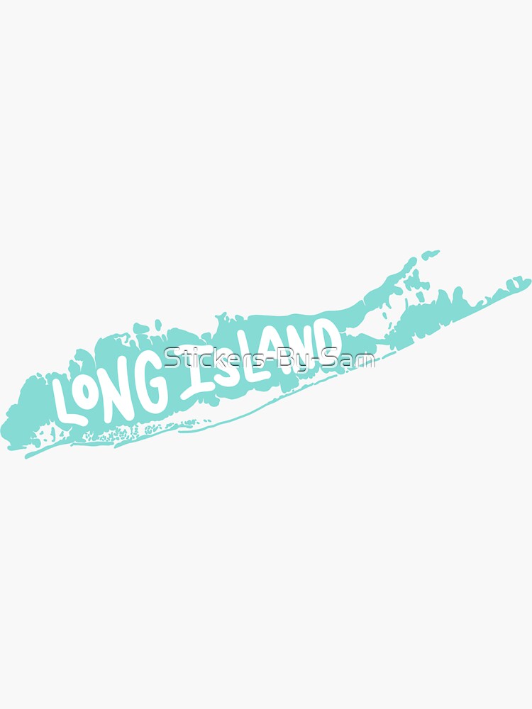 "Long Island" Sticker for Sale by Stickers-By-Sam | Redbubble