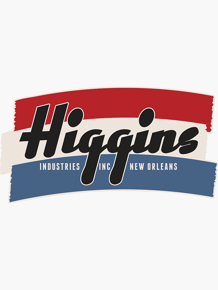 "Higgins Industries" Sticker for Sale by MStyborski | Redbubble