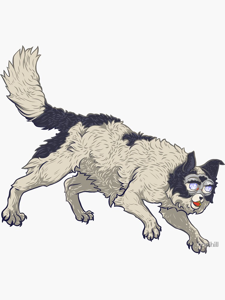 "Furby Face Dog" Sticker by noelhill | Redbubble