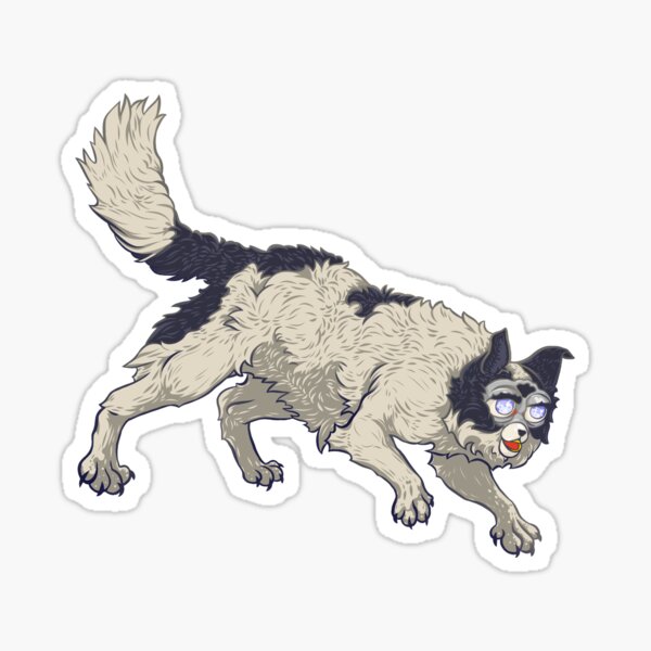 "Furby Face Dog" Sticker by noelhill | Redbubble