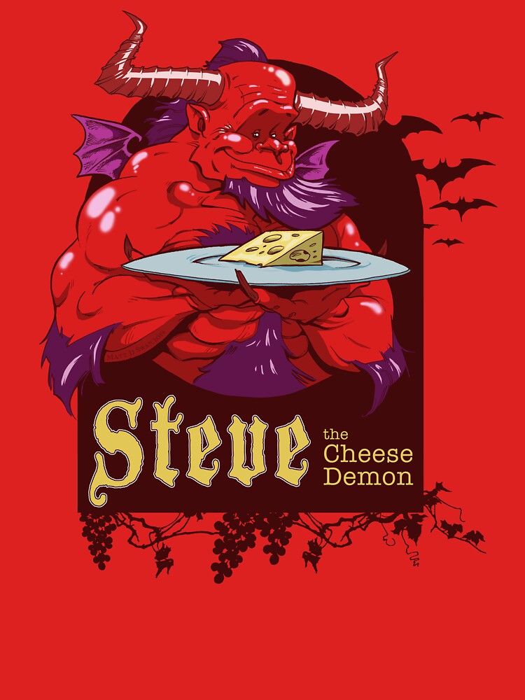 "Steve the Cheese Demon" Essential T-Shirt for Sale by ghoststoryguys ...
