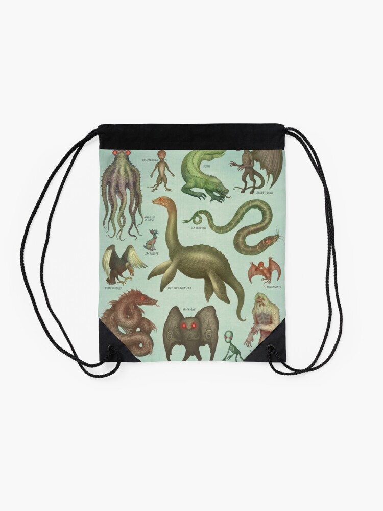 "Cryptids - Cryptozoology species" Drawstring Bag for Sale by ...