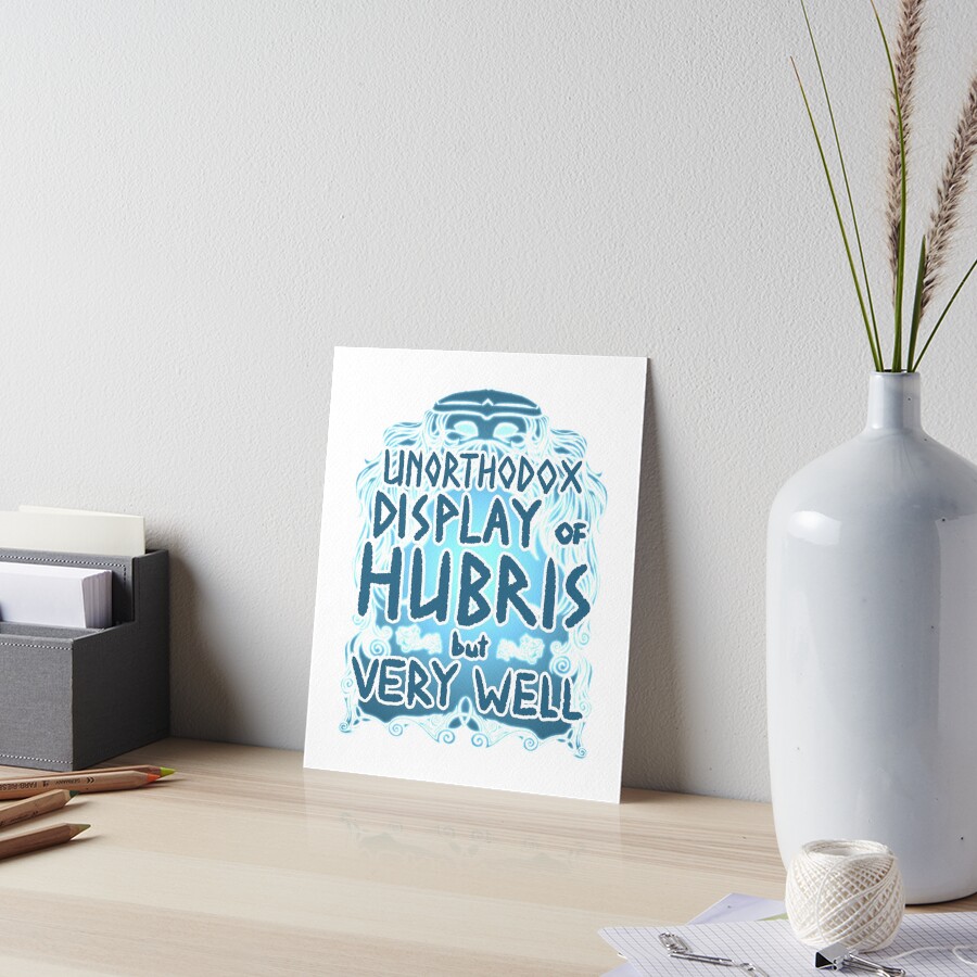 "Hubris" Art Board Print for Sale by OSPYouTube | Redbubble