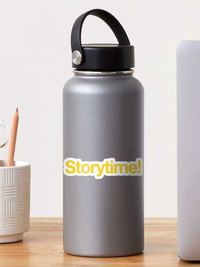 "Storytime!" Sticker for Sale by trottertalks | Redbubble