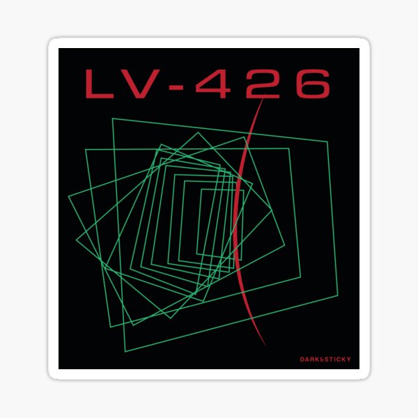 "Alien planetoid- LV-426 - cyberpunk" Sticker for Sale by DarkAndSticky ...