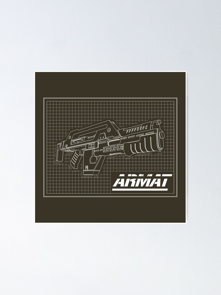 "Armat Blueprint" Poster by CCCDesign | Redbubble