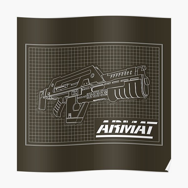 "Armat Blueprint" Poster by CCCDesign | Redbubble
