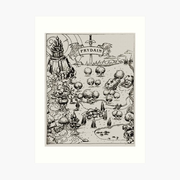 "Prydain Map" Art Print by Deedlbug | Redbubble