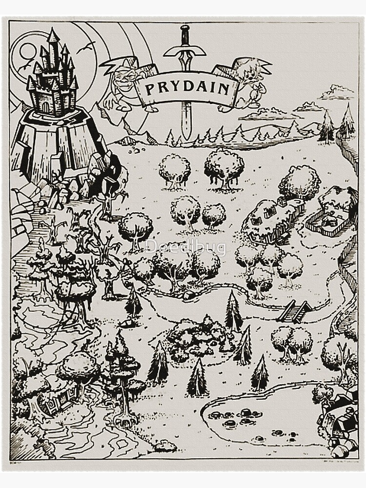 "Prydain Map" Art Print by Deedlbug | Redbubble