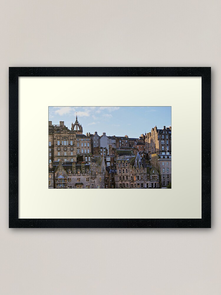 "Tenements (Apartments) Of Edinburgh City, Scotland, UK" Framed Art ...