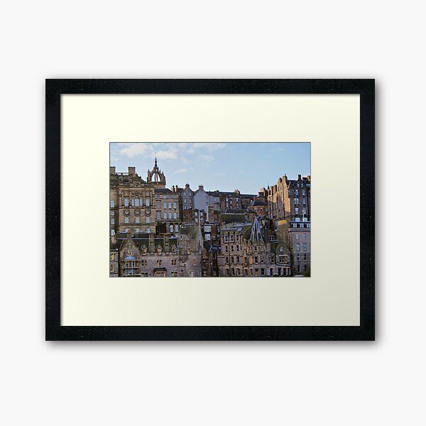 "Tenements (Apartments) Of Edinburgh City, Scotland, UK" Framed Art ...