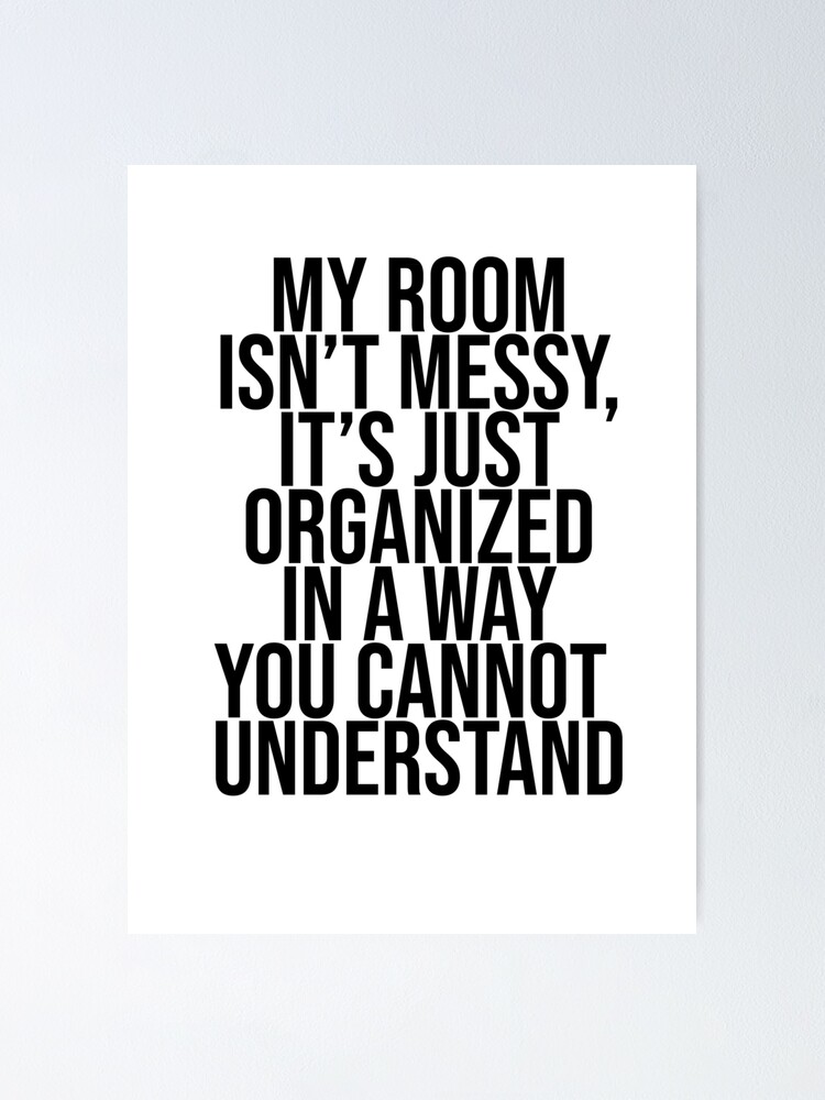 Messy Room Funny Quotes Lola Young “Messy” Poster – Red & Pink