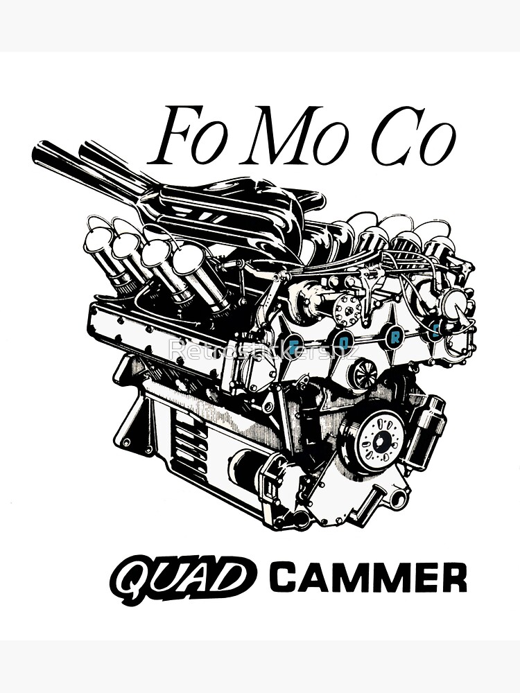 "Fo Mo Co Quad Cammer" Sticker for Sale by Retrostickersnz | Redbubble