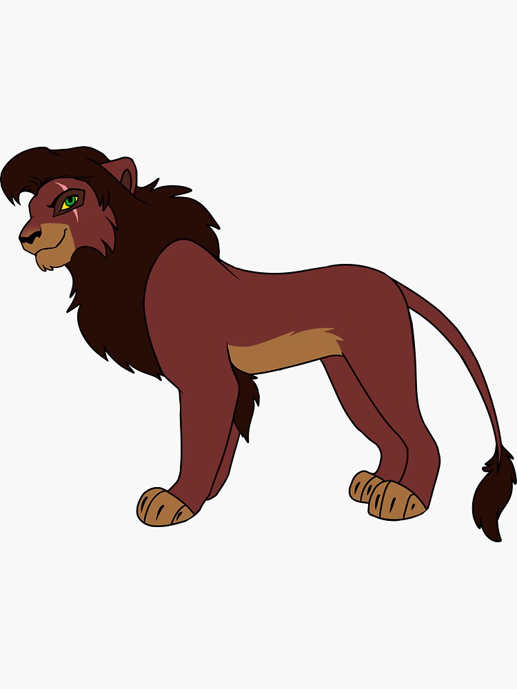 "TLK Lion - Kovu" Sticker for Sale by Draikinator | Redbubble