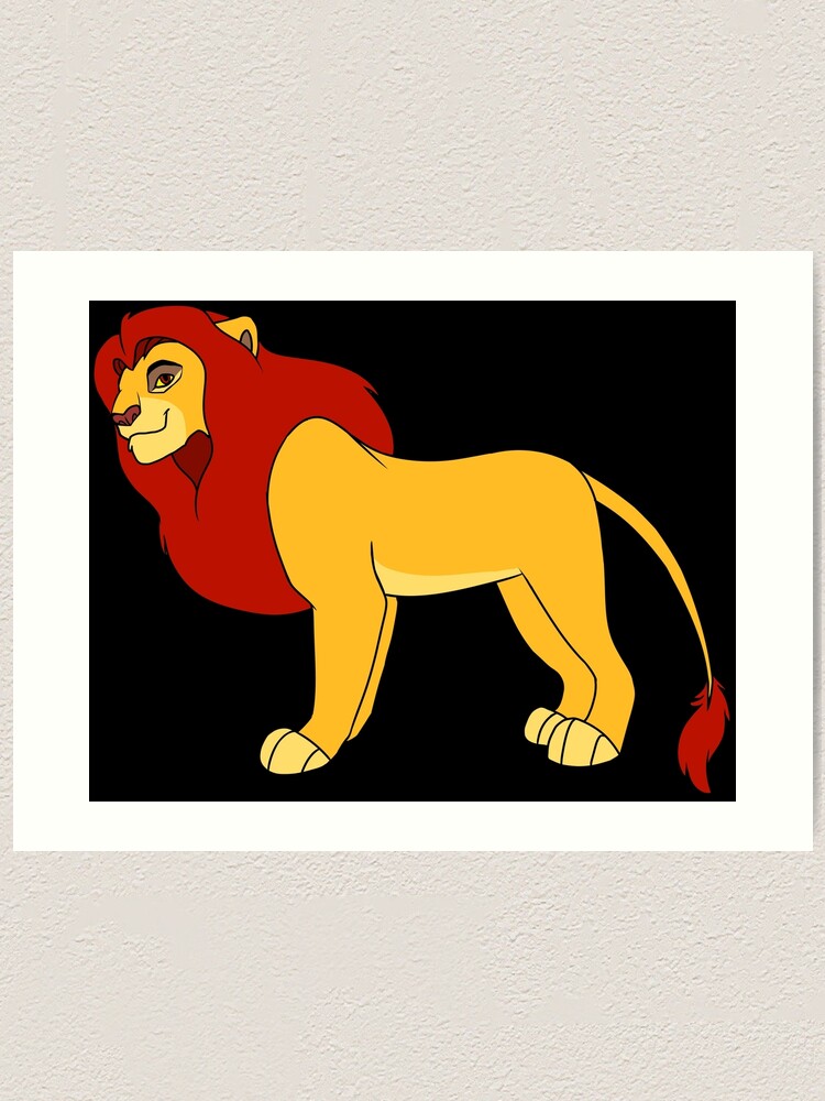 "TLK Lion - Mufasa" Art Print by Draikinator | Redbubble