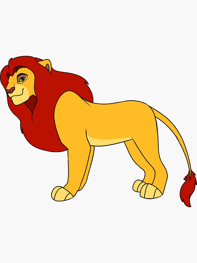 "TLK Lion - Mufasa" Sticker by Draikinator | Redbubble