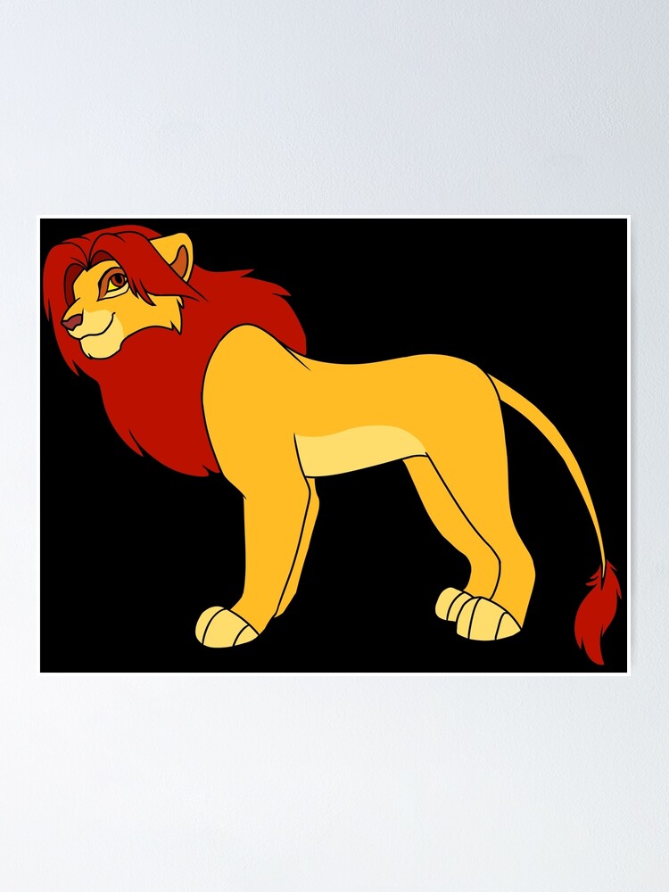 "TLK Lion - Simba" Poster by Draikinator | Redbubble