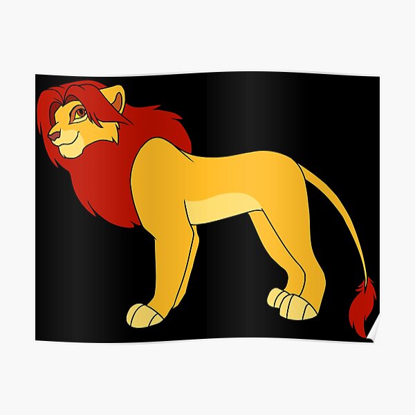 "TLK Lion - Simba" Poster by Draikinator | Redbubble