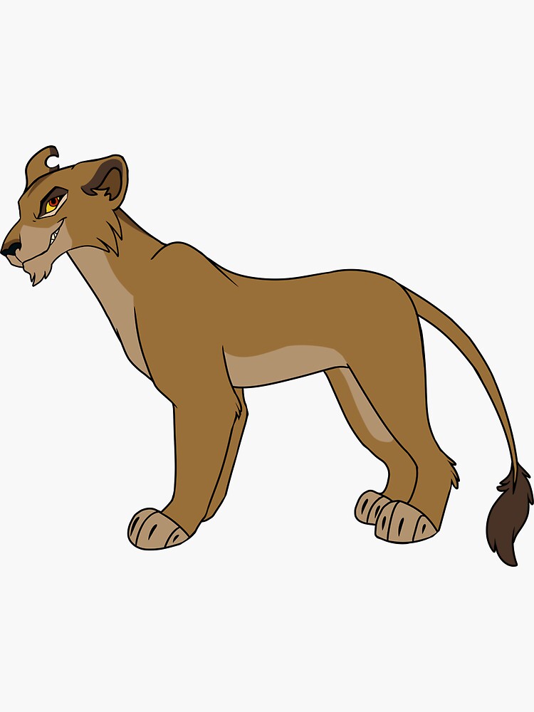 "TLK Lioness - Zira" Sticker for Sale by Draikinator | Redbubble