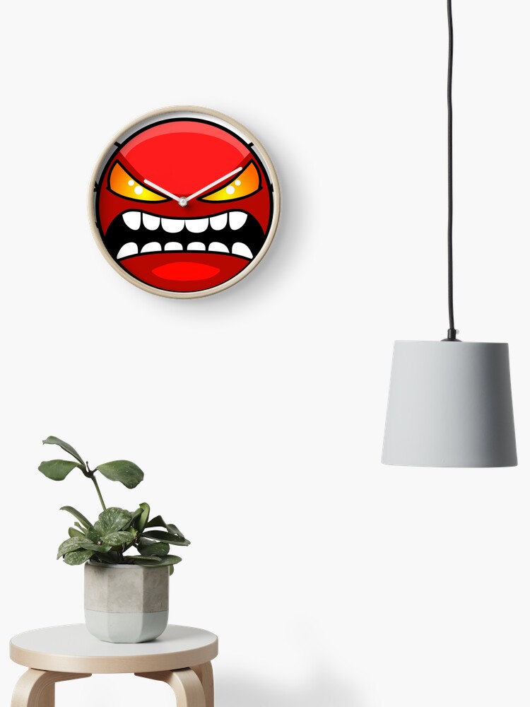 "Geometry dash Insane demon" Clock for Sale by CoryBaxter | Redbubble