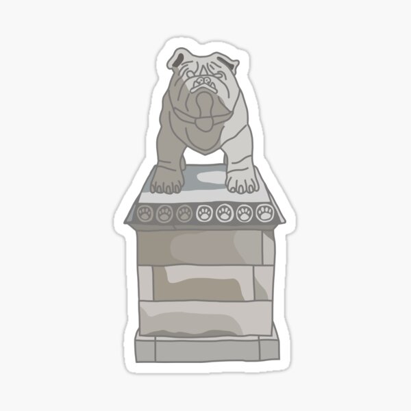 "Butler University Bulldog Statue" Sticker for Sale by amarie98 | Redbubble
