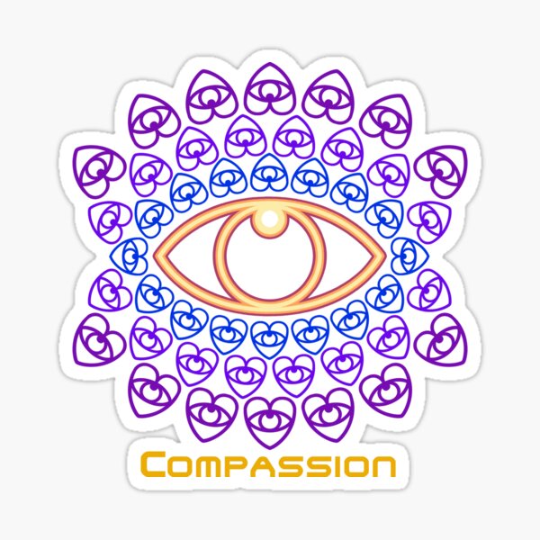 "Compassion" Sticker for Sale by AlmaPortraits | Redbubble