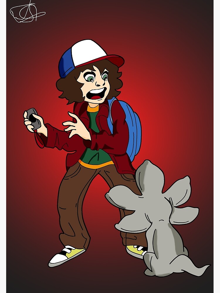 "Dustin and demodog" Metal Print for Sale by WeiArt | Redbubble