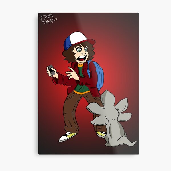 "Dustin and demodog" Metal Print for Sale by WeiArt | Redbubble