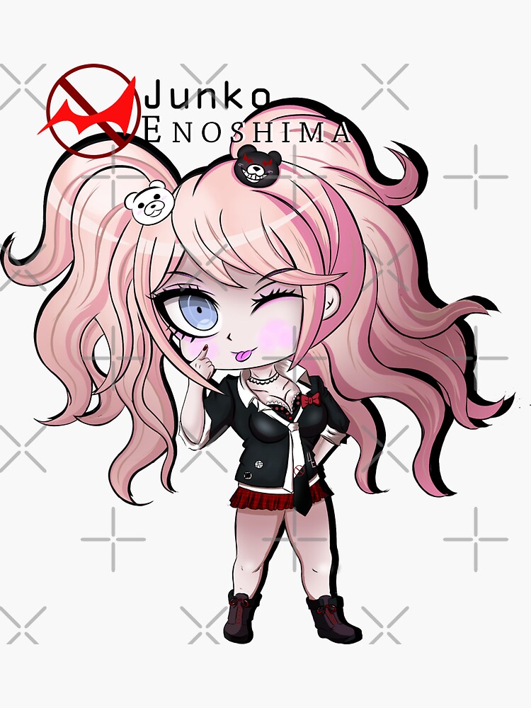 "Junko Enoshima" Sticker for Sale by jstudiosoregon | Redbubble