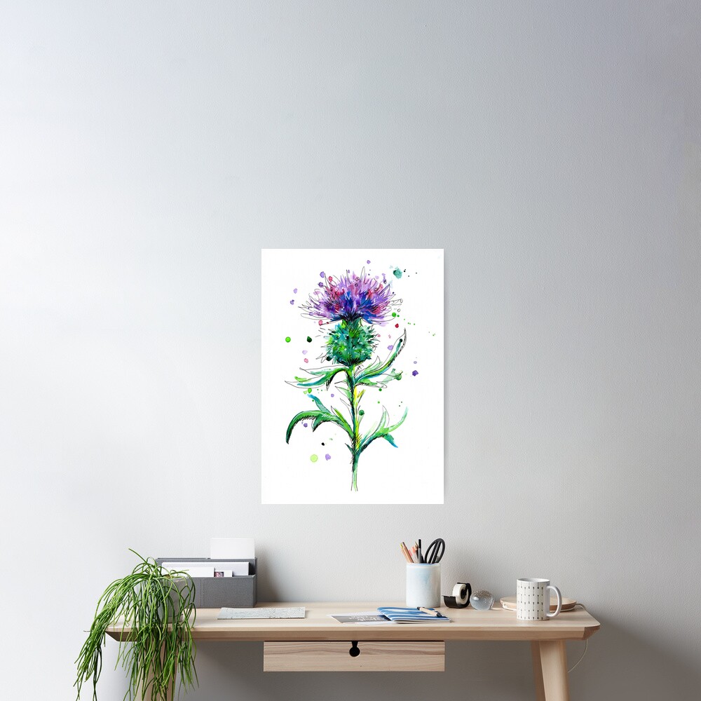 "Thistle #1" Poster for Sale by EveiArt | Redbubble