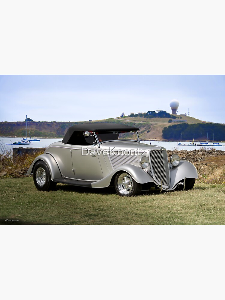 "1934 Ford Roadster 'Silver Bullet'" Sticker for Sale by DaveKoontz ...