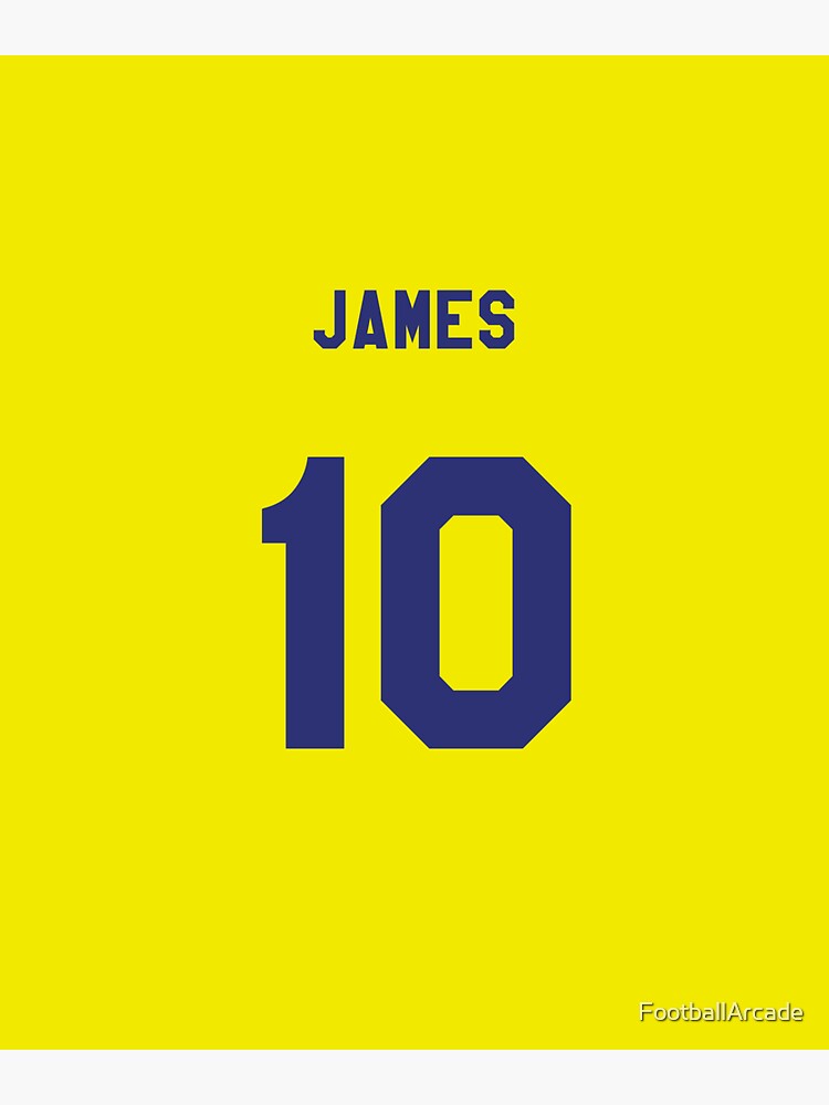 "James Number 10 Shirt" Sticker for Sale by FootballArcade | Redbubble
