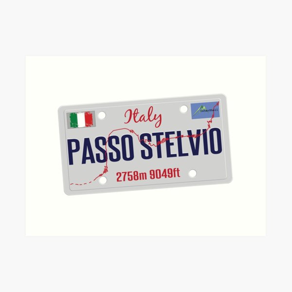 "Stelvio Pass - Passo Dello Stelvio Sticker & T Shirt 01" Art Print for ...