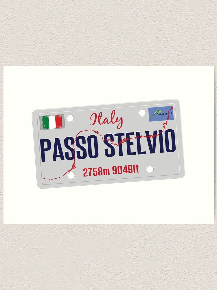 "Stelvio Pass - Passo Dello Stelvio Sticker & T Shirt 01" Art Print for ...