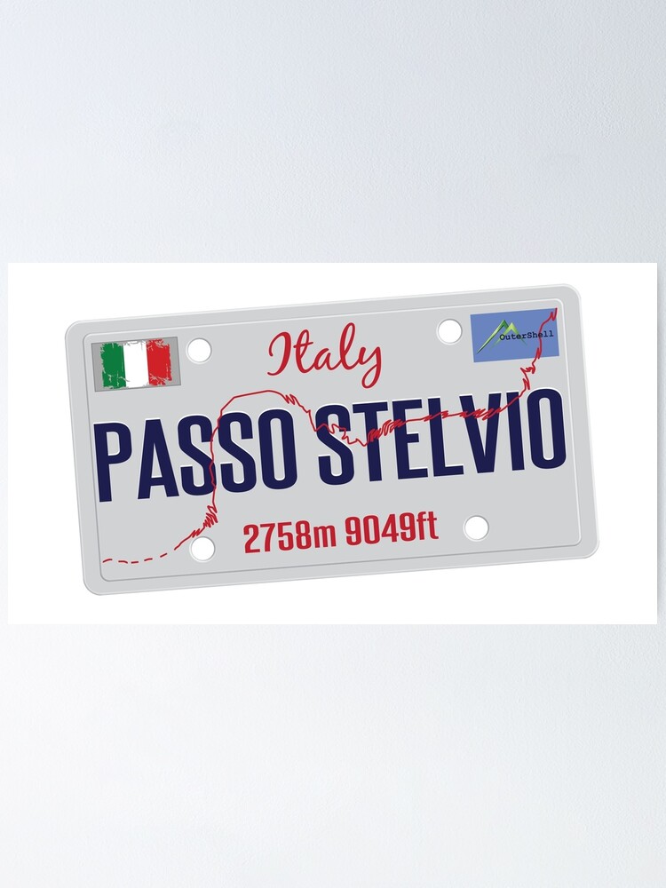 "Stelvio Pass - Passo Dello Stelvio Sticker & T Shirt 01" Poster by ...