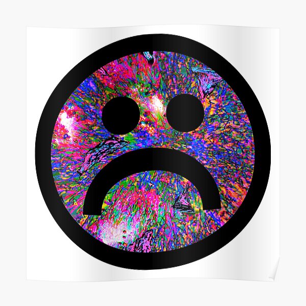 "Sad Face #2 a" Poster by DorianDesigns | Redbubble