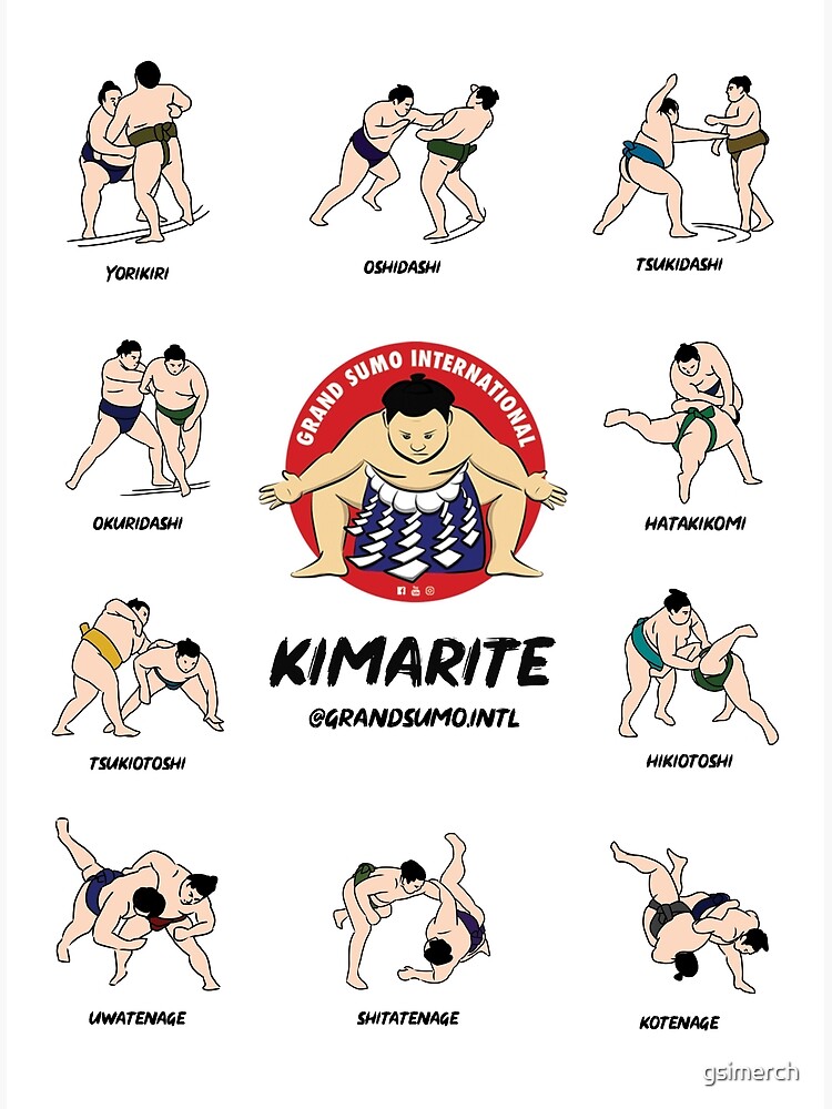 Póster for Sale con la obra «Kimarite ganando técnicas de sumo» de ...