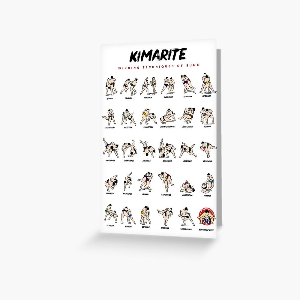 "Kimarite — Winning Techniques of Sumo" Greeting Card for Sale by ...
