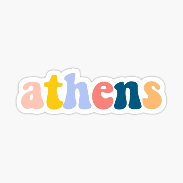 "Athens" Sticker for Sale by ashlynkloda | Redbubble