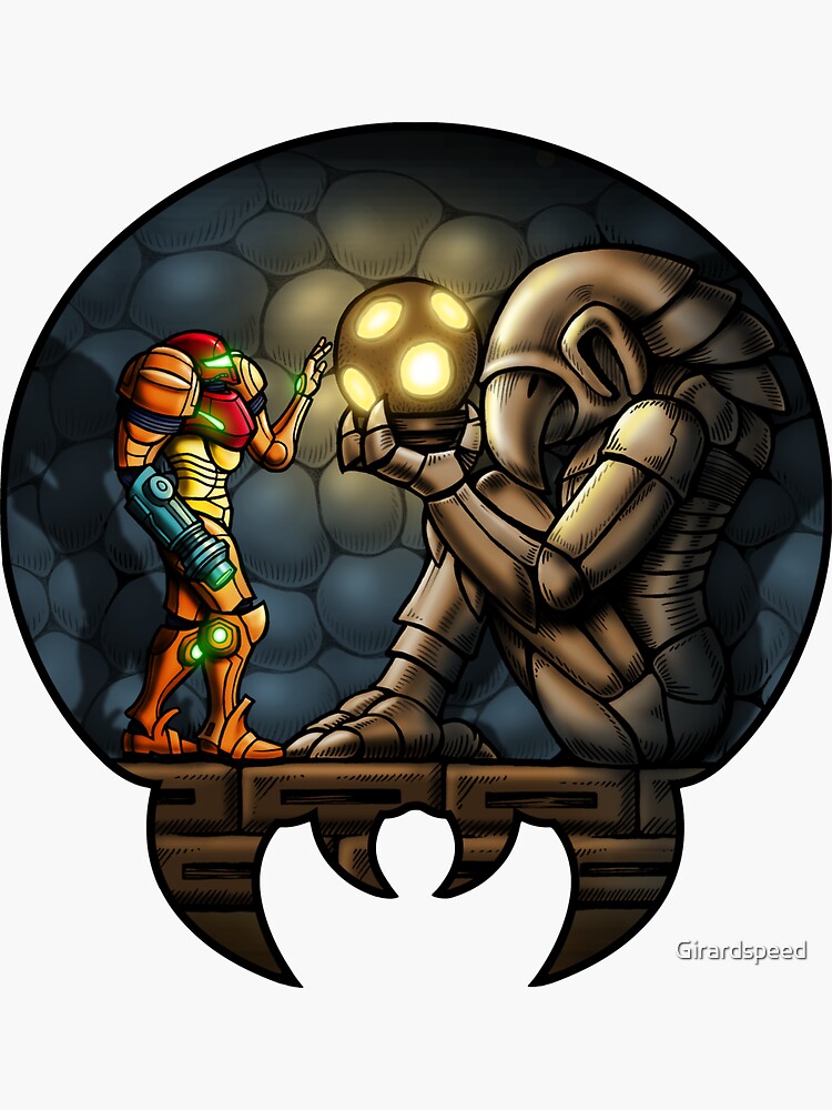 "The First Chozo" Sticker for Sale by Girardspeed | Redbubble