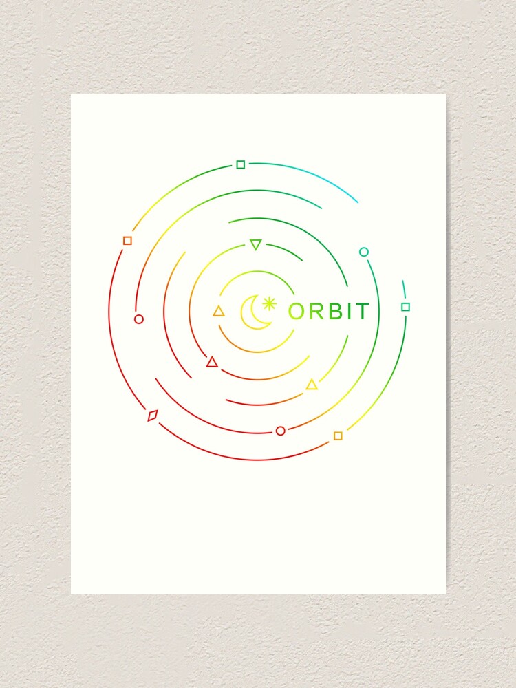 "LOONA Orbit Logo - Rainbow" Art Print by ploboso | Redbubble