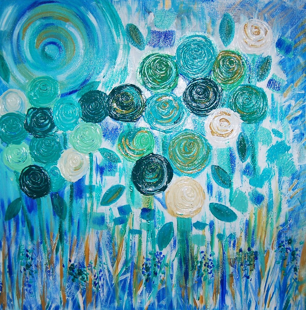 "Roses are Blue" by Laurie Rouse | Redbubble