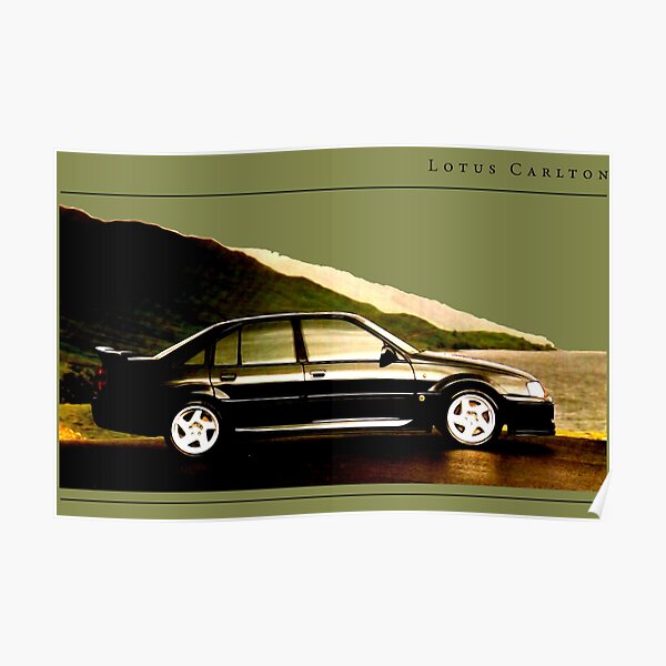 "LOTUS CARLTON" Poster for Sale by ThrowbackMotors | Redbubble
