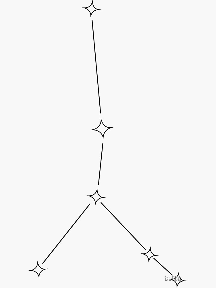 "cancer constellation (minimal)" Sticker for Sale by belilly | Redbubble