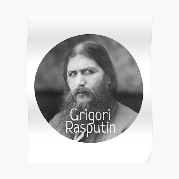 "Grigori Yefimovich Rasputin Portrait" Poster for Sale by quackynaut ...